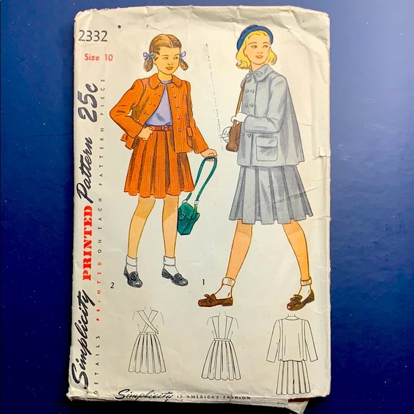 Simplicity | Other | Vintage Simplicity Sewing Pattern 2332 | Poshmark